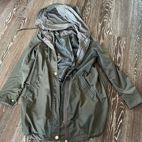 Via Spiga | Jackets & Coats | Via Spiga Utility Jacket In Hunter Green ...